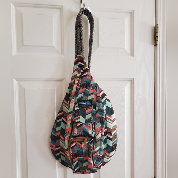 Kavu | Bags | Kavu Rope Sling Bag Coastal Blocks Retired Pattern | Poshmark